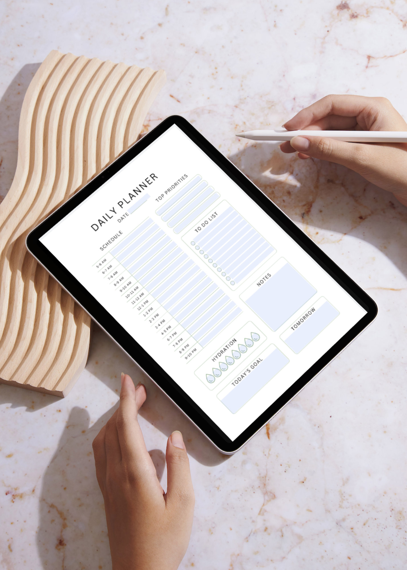 5am Daily Planner Printable and Fillable PDF, Basic Planner, Personal ...