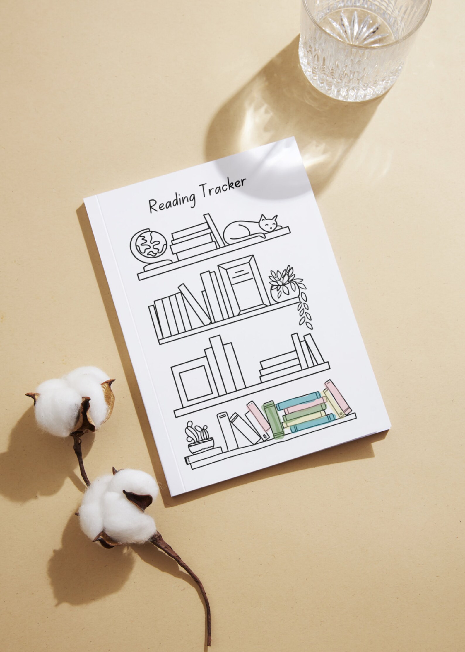 Bookshelf Reading Tracker Printable, Cute Reading Log, Reading ...
