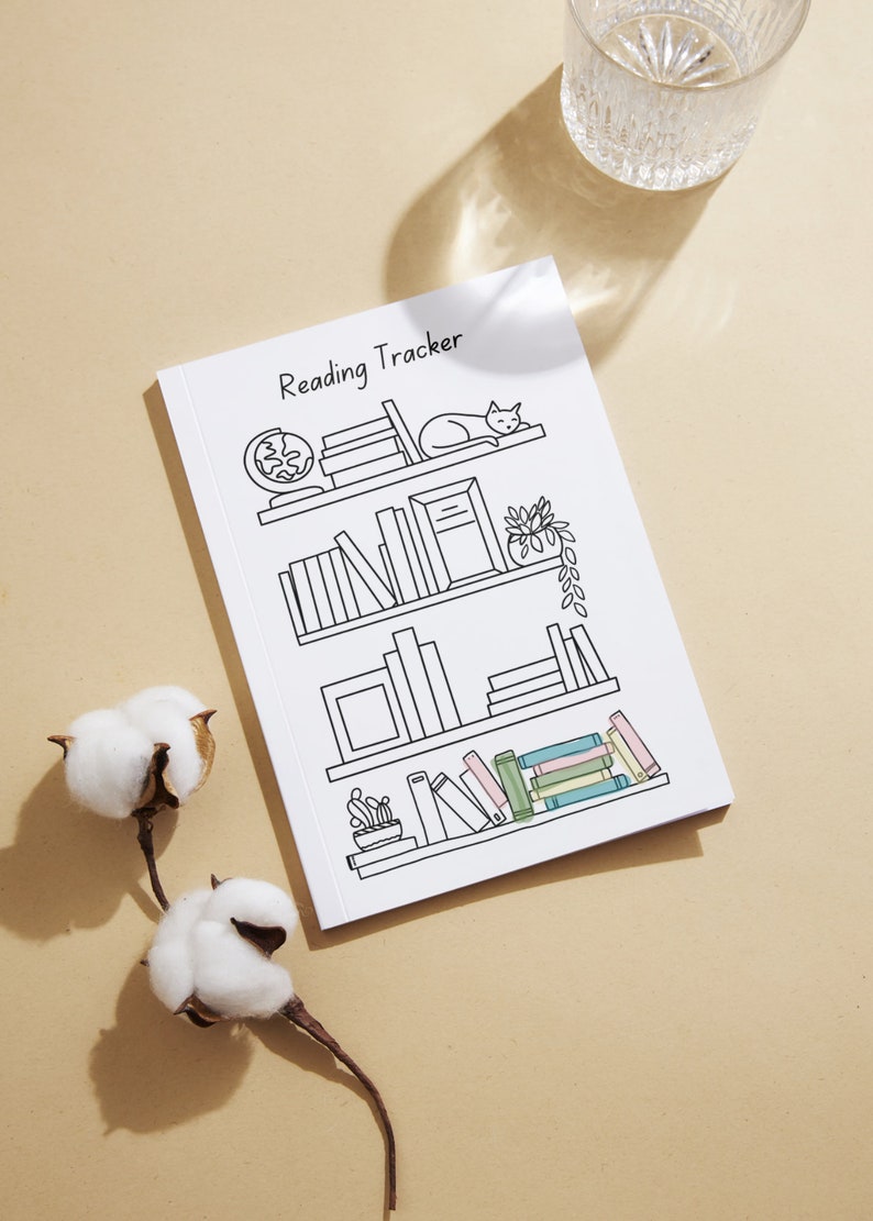 Bookshelf Reading Tracker Printable, Cute Reading Log, Reading ...