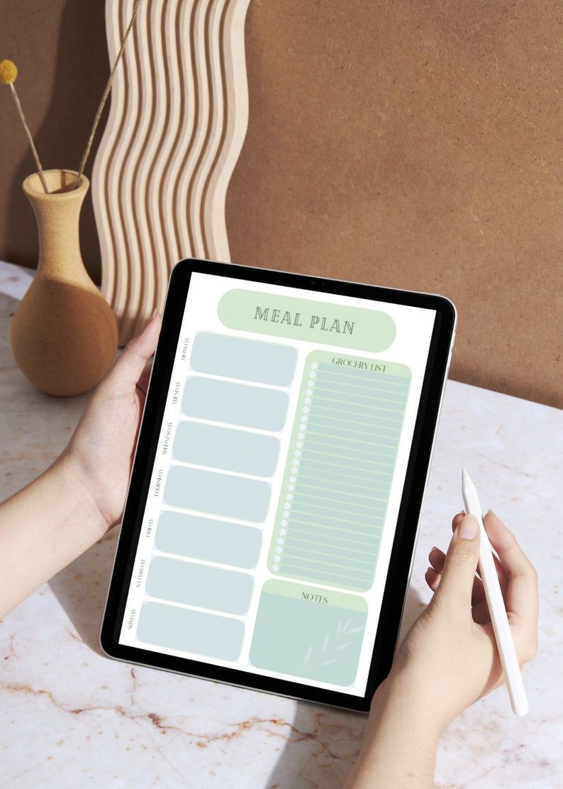 Weekly Meal Planner Printable Fillable PDF Download Meal Plan - Etsy