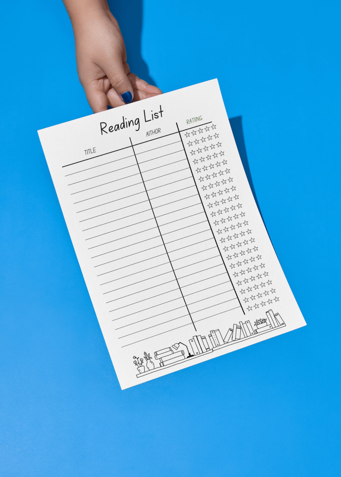 Book Review Reading List, Printable and Fillable PDF Versions, Kids ...