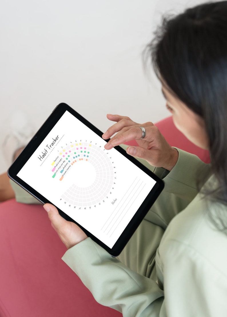 31 Day Habit Tracker Printable, Instant Download Pdf, 5 Habits Tracker ...