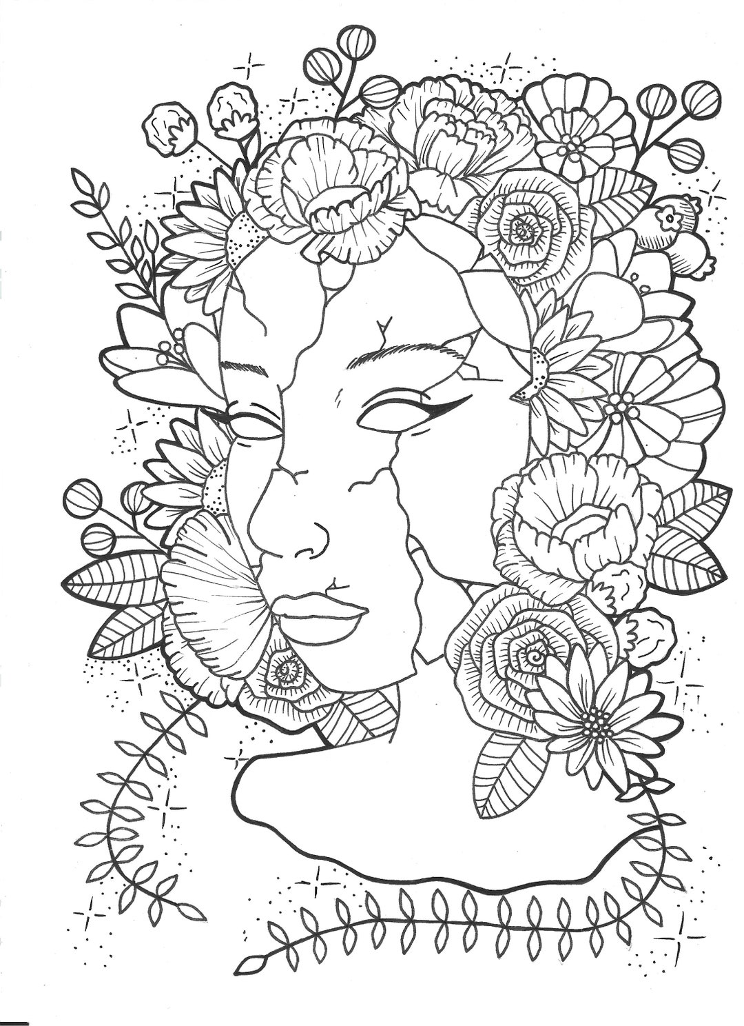 Healing Colouring Sheet - Etsy