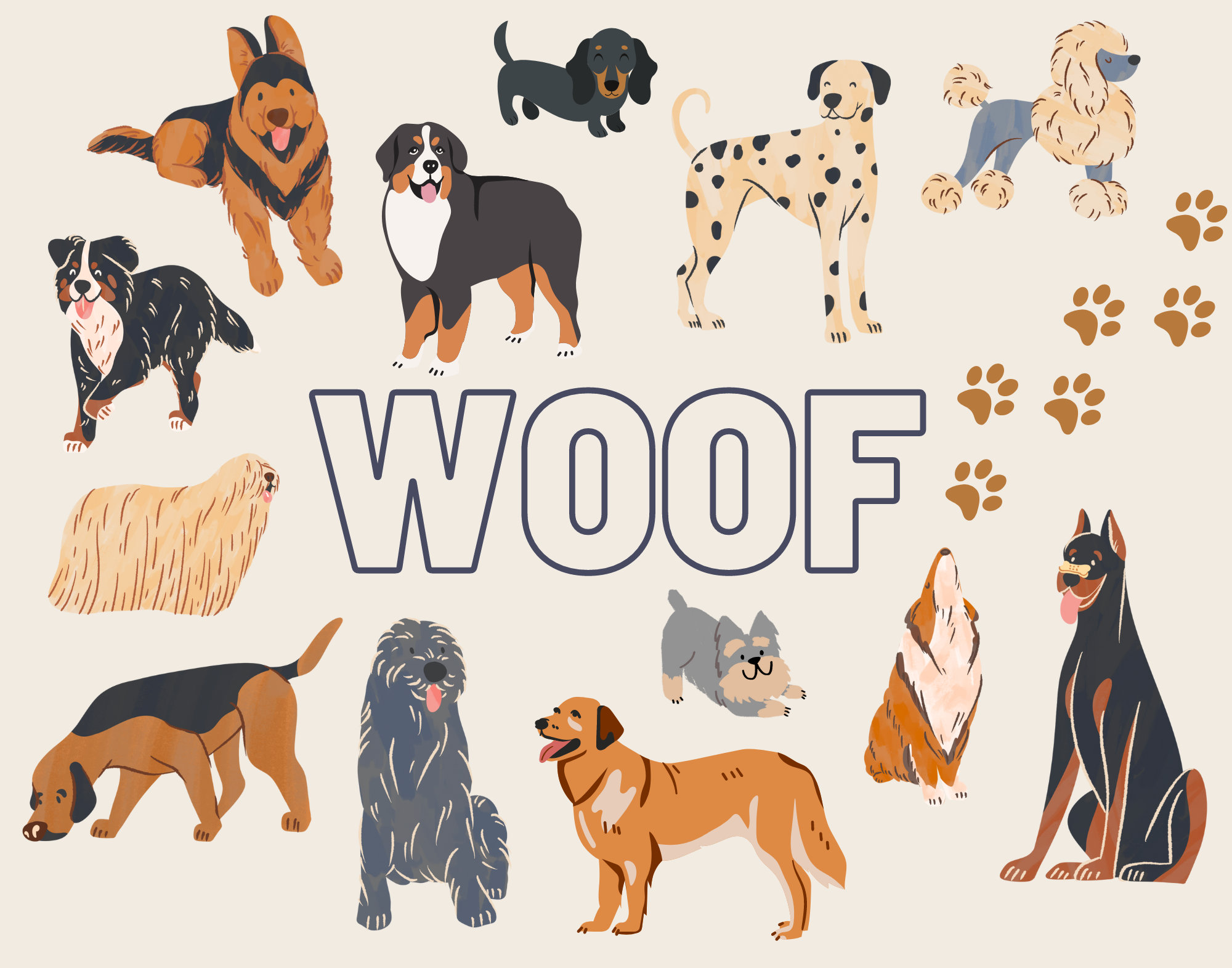 Dog Days Printable Wall Art - Etsy