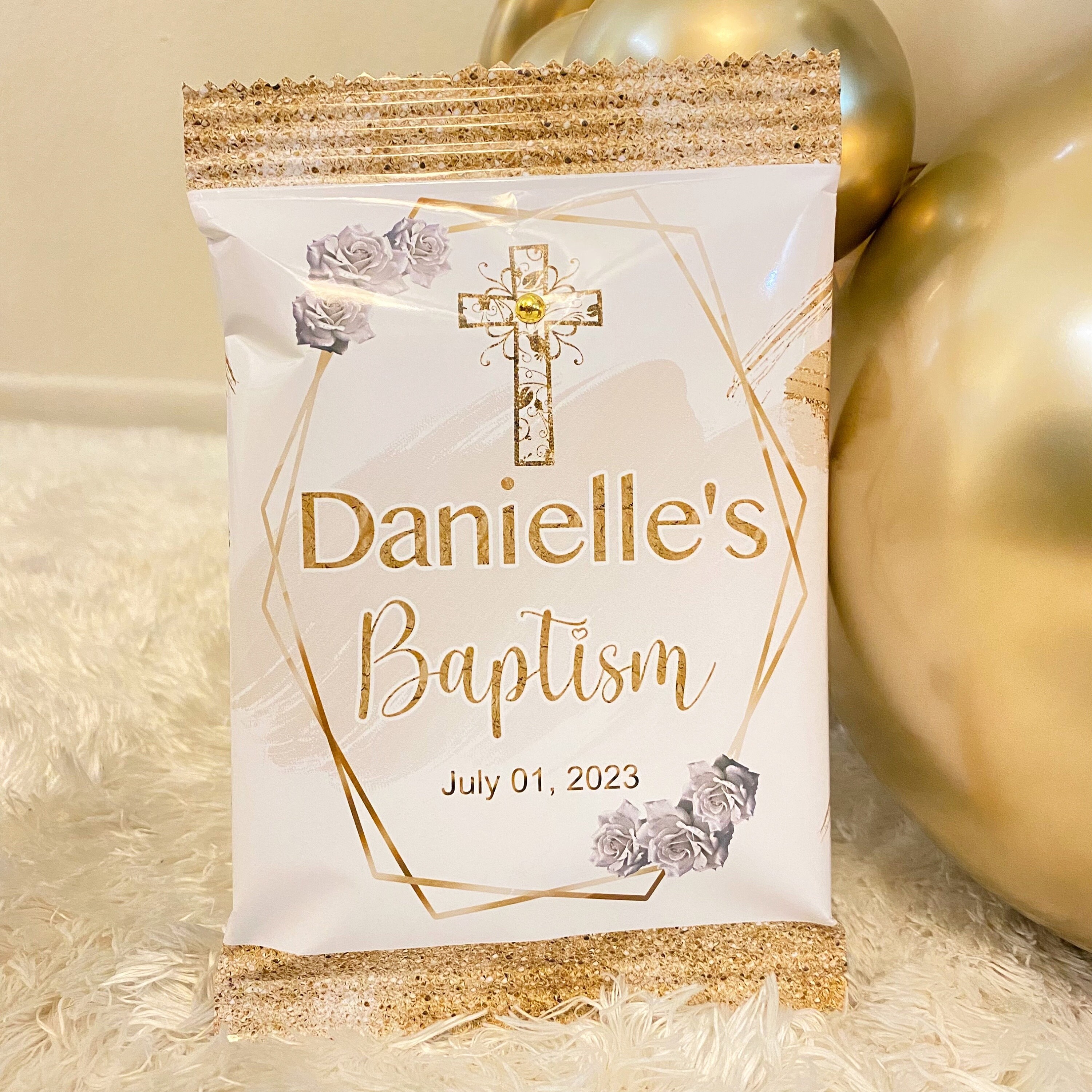 Custom Baptism Chip Bags: Personalized Party Favors - Etsy