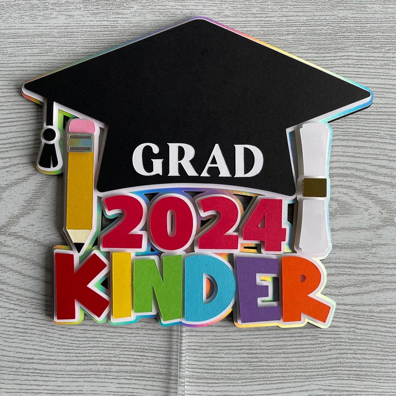 Kinder Graduation Cake Topper, Kinder Grad 2025, Kinder Graduation ...