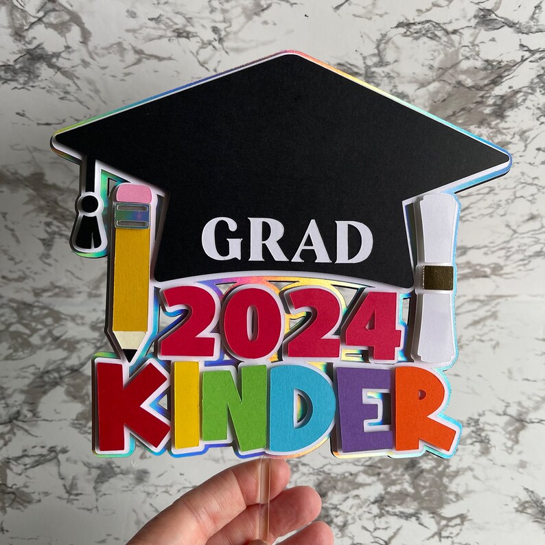 Kinder Graduation Cake Topper, Kinder Grad 2025, Kinder Graduation ...