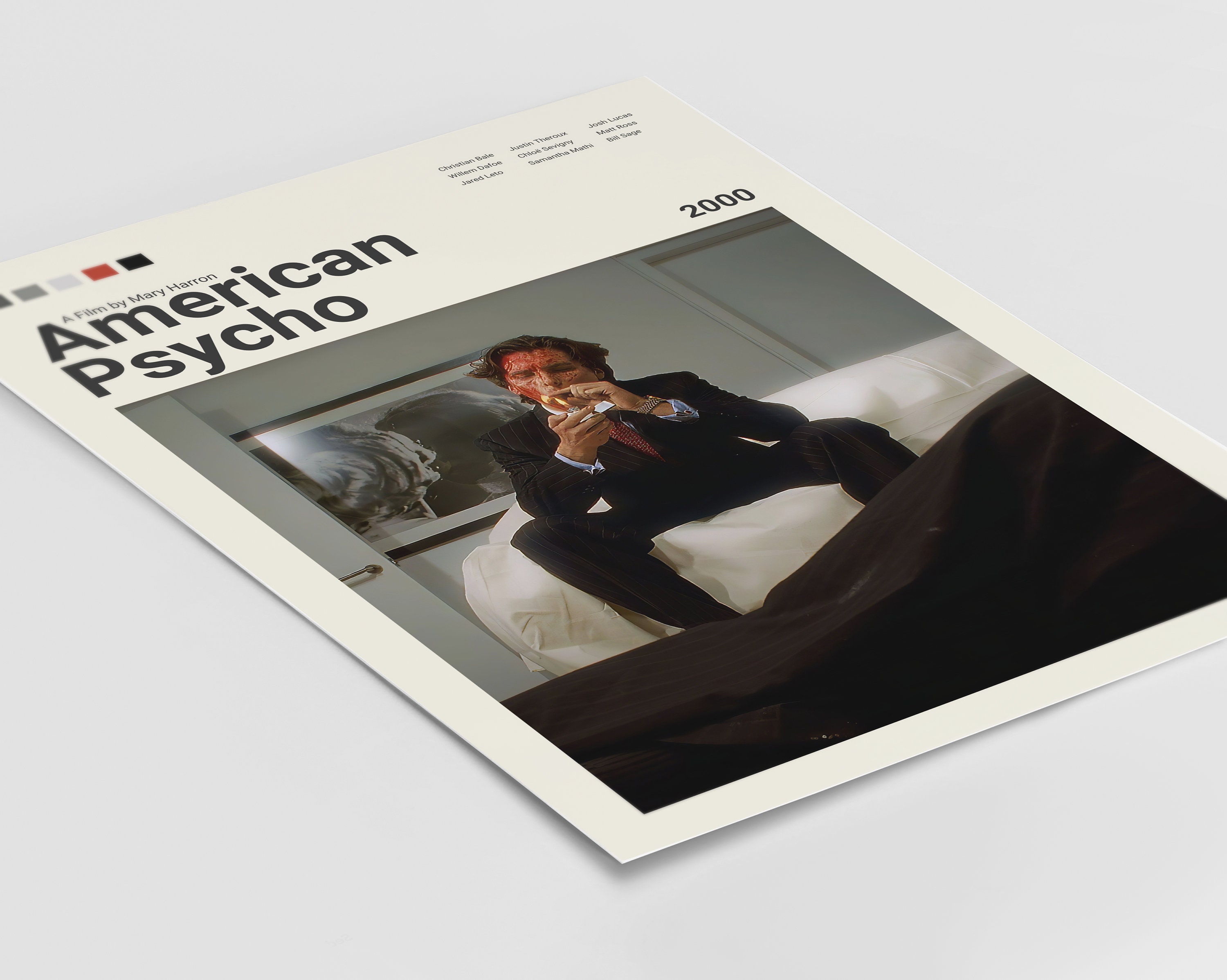 American Psycho Poster, American Psycho Print, Movie Poster, Living ...