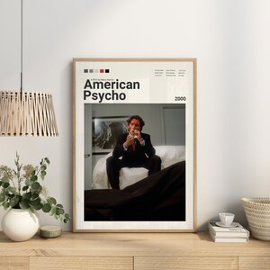 American Psycho Poster, American Psycho Print, Movie Poster, Living ...