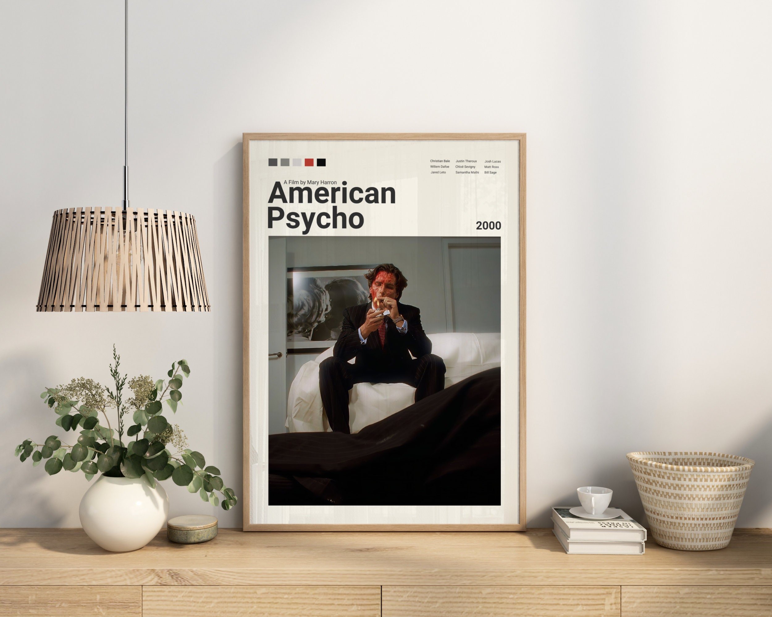 American Psycho Poster, American Psycho Print, Movie Poster, Living ...