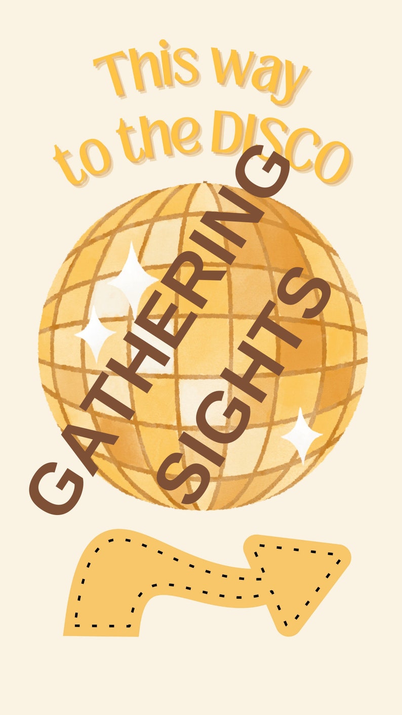 Welcome to the Disco Poster - Retro Party Wall Art With Disco Ball and ...