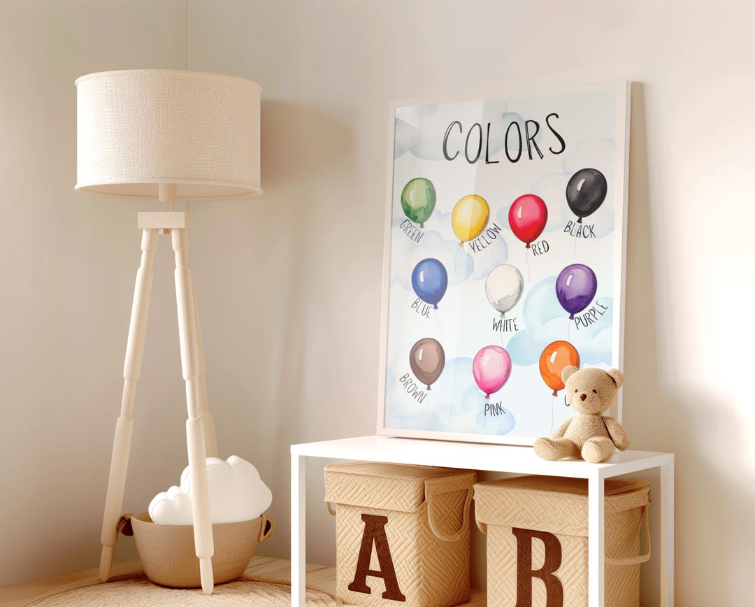 Colors Educational Poster: Montessori Classroom Decor (digital Download ...