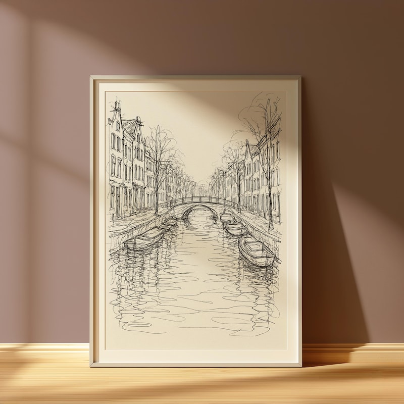Dutch Pencil Drawing - Etsy