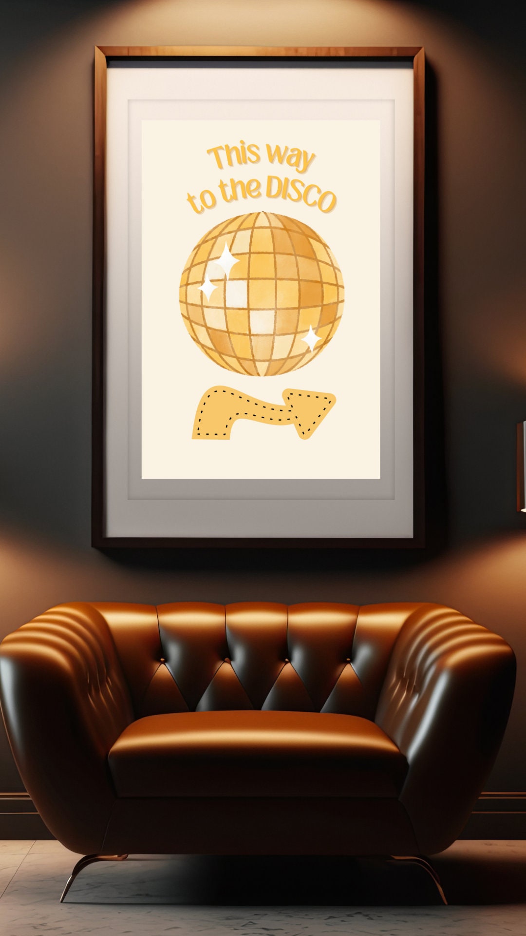 Welcome to the Disco Poster - Retro Party Wall Art With Disco Ball and ...
