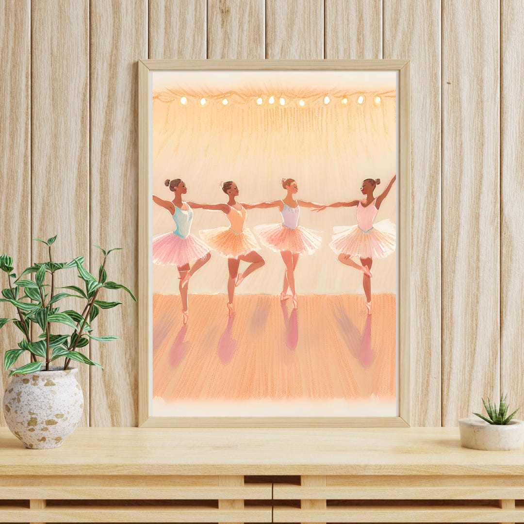 Ballerina Nursery Girls Room Decor Ballet Wall Art for Girls Women ...