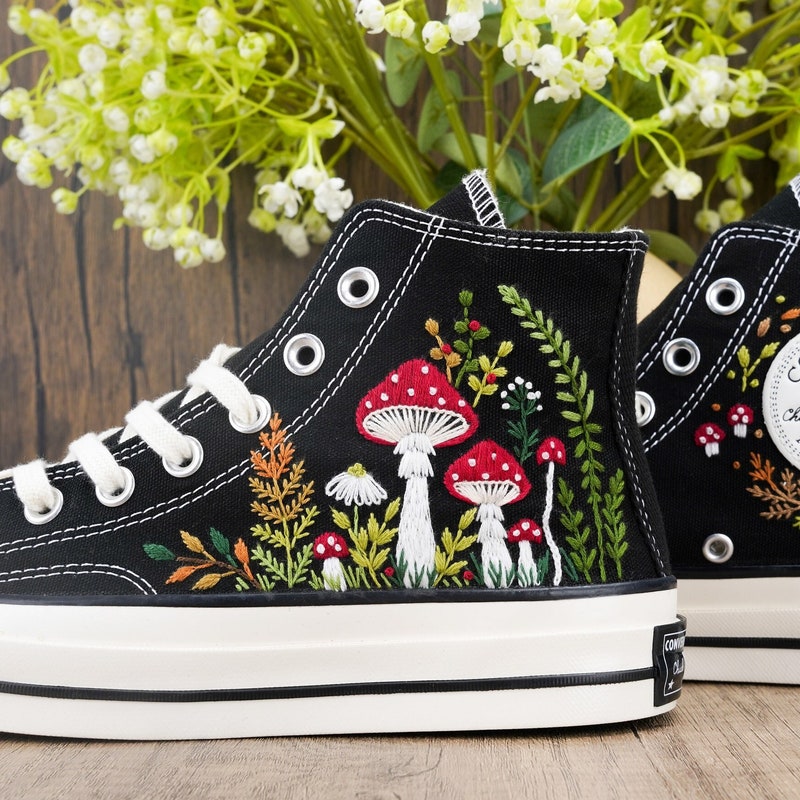 Mushroom Custom Converse - Etsy