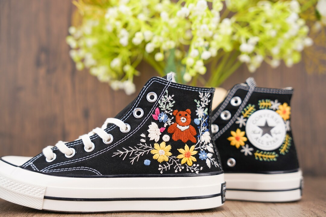 Custom Converse Chuck Taylor Embroidered,personalized Converse ...