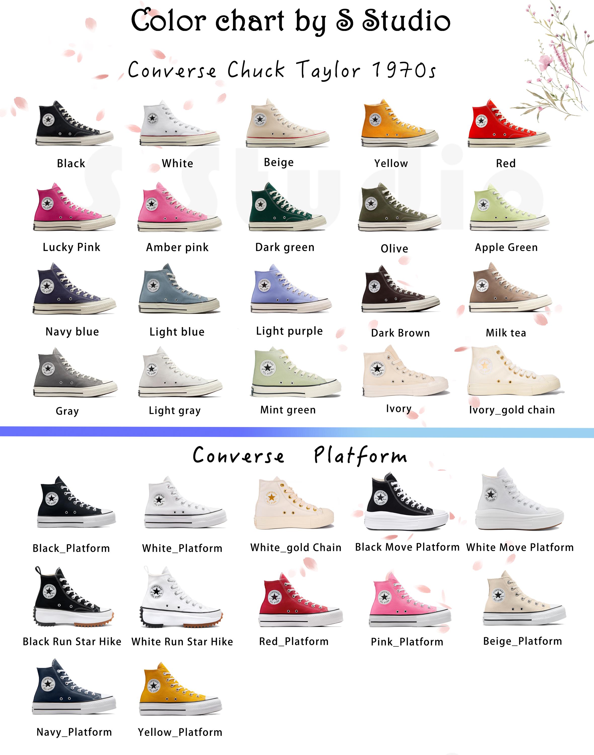 Custom Converse Chuck Taylor Embroidered,personalized Converse ...