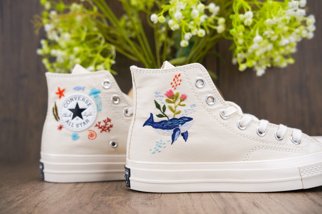Custom Converse Chuck Taylor Embroidered,personalized Converse ...
