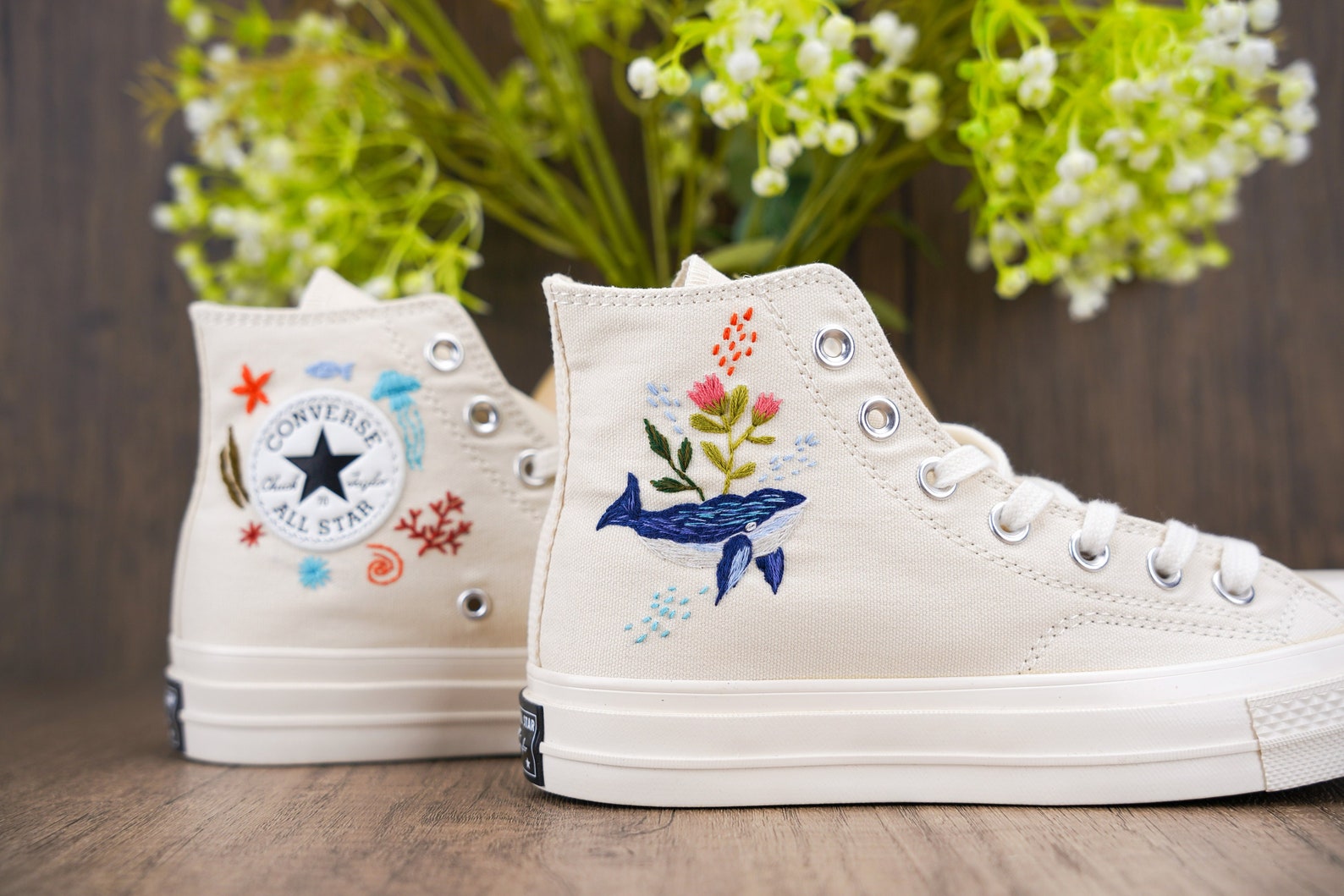 Custom Converse Chuck Taylor Embroidered,personalized Converse ...