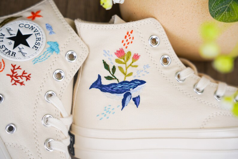 Custom Converse Chuck Taylor Embroidered,personalized Converse ...