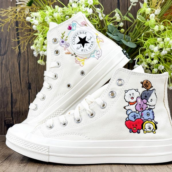 Cartoon Converse - Etsy UK