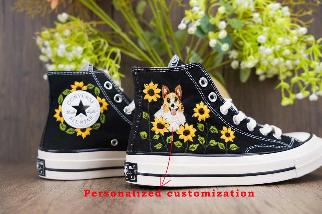 Custom Converse Chuck Taylor Embroidered,personalized Converse ...