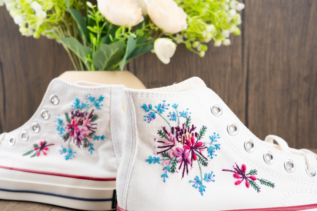 Converse Embroidery,converse Custom,converse Design,1970s Shoe,converse ...