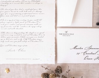 Personalised Letter From Santa, Handwritten Letter, Custom Calligraphy ...