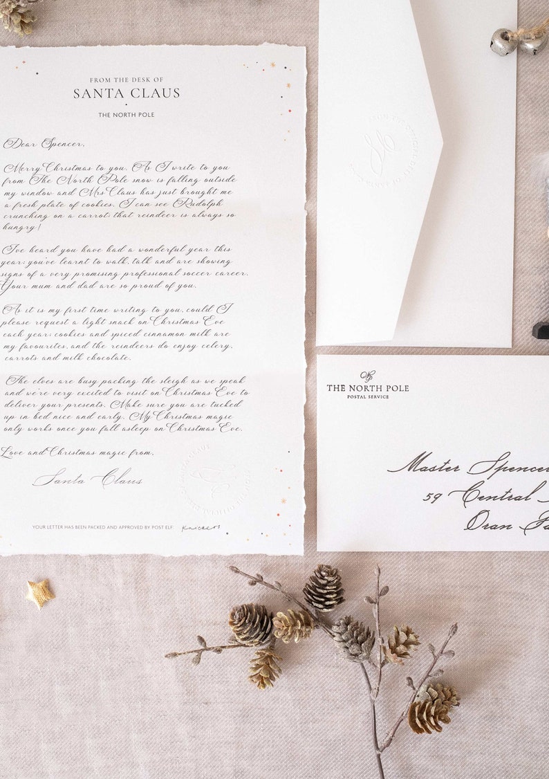 Personalised Santa Letter Santa Letter for Kids From the North Pole ...