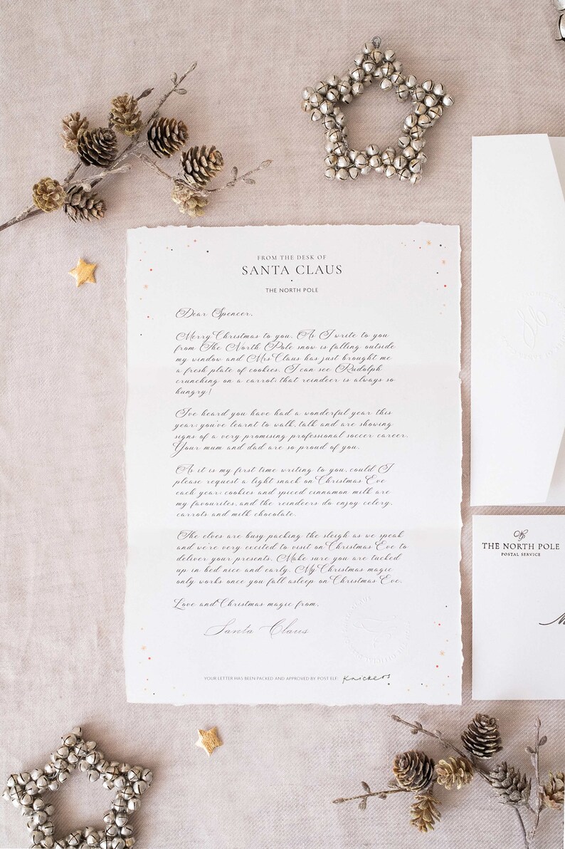 Personalised Santa Letter Santa Letter for Kids From the North Pole ...
