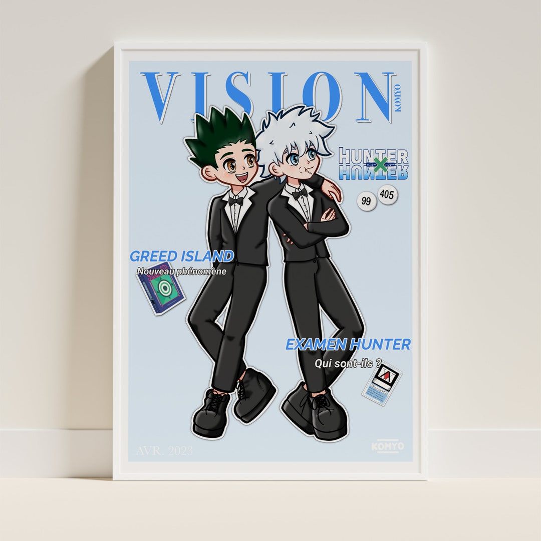 Hunter X Hunter Gon Killua Duo Anime Print Magazine Vision Etsy