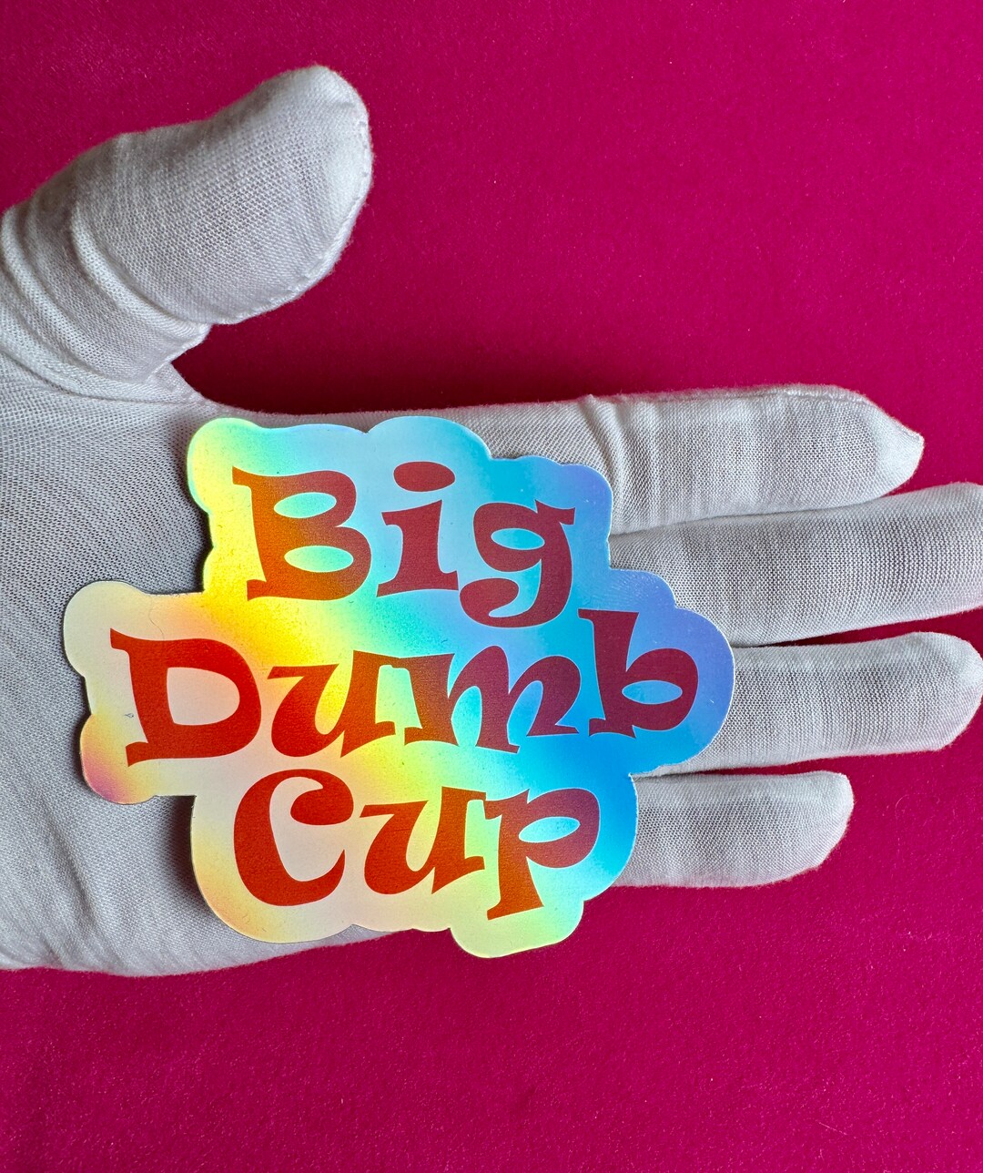 Big Dumb Cup Die Cut Sticker - Etsy
