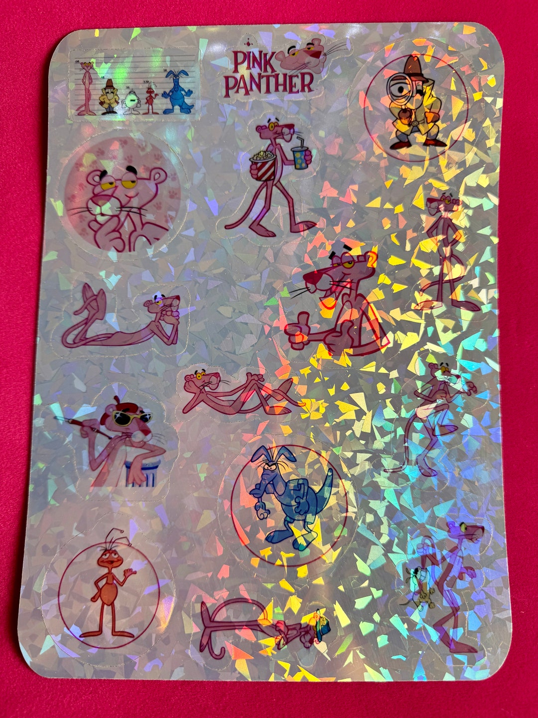 Pink Panther Sticker Sheet - Etsy