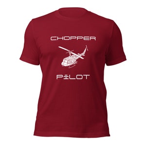 Chopper Pilot White Font Aviation Humor Unisex T-shirt - Etsy