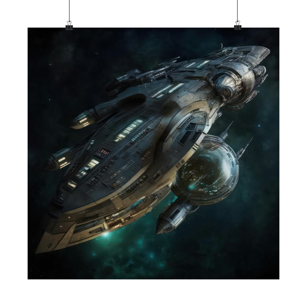 Matte Vertical Posters Starship 1 - Etsy