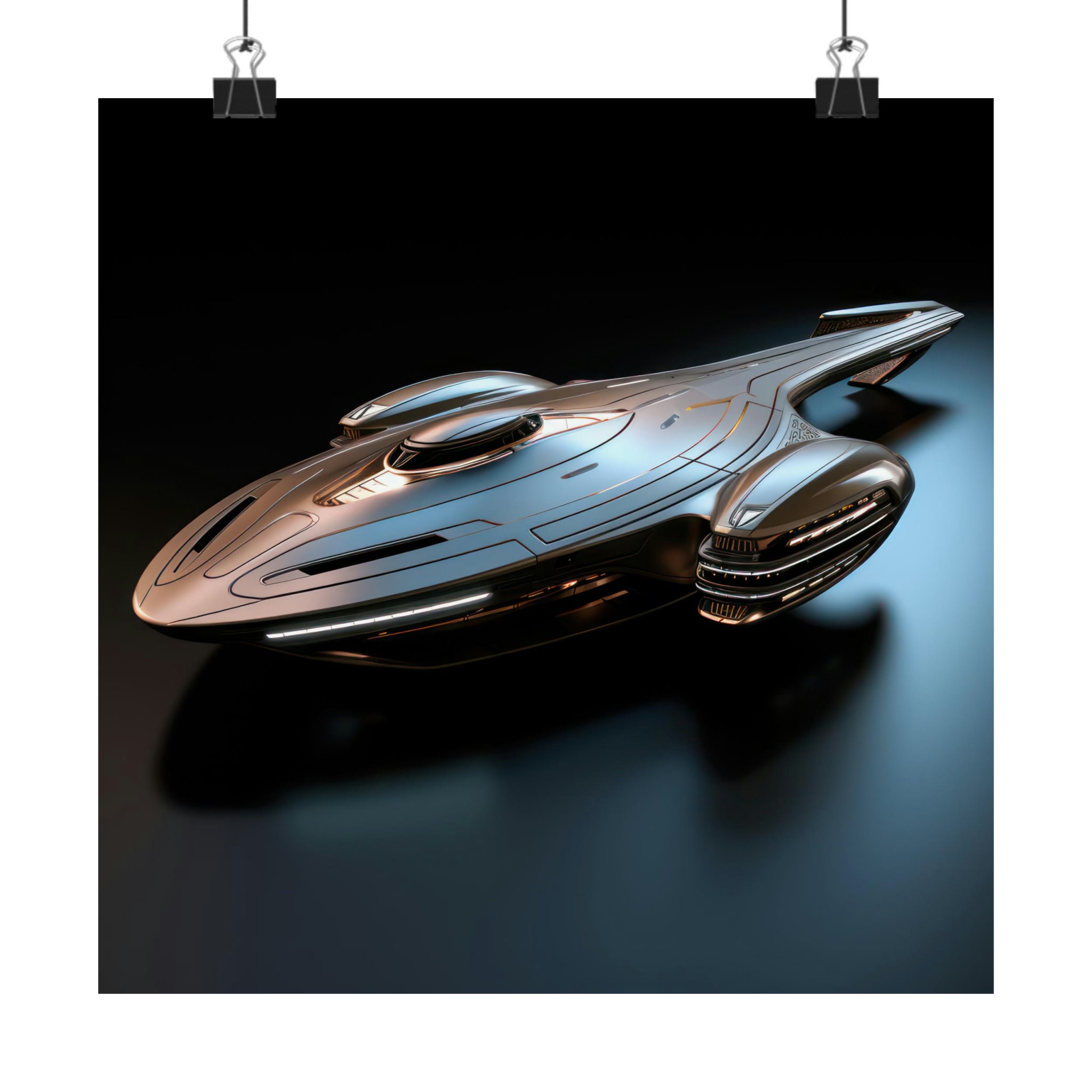 Matte Vertical Posters Starship 6 - Etsy