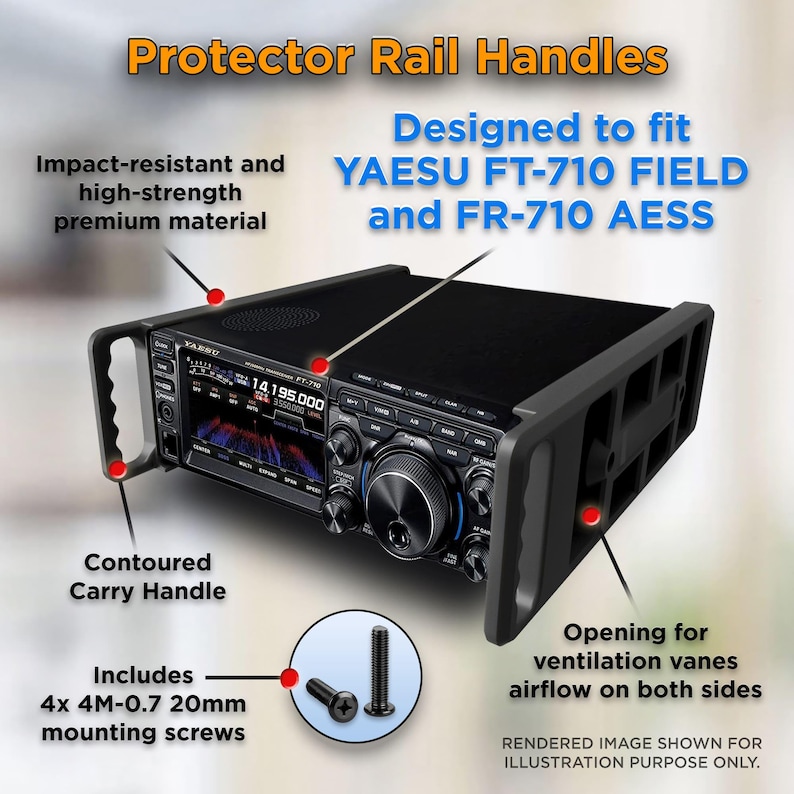 Carry Handles for Yaesu FT-710 Field and FT-710 AESS Radio Transceivers - Etsy