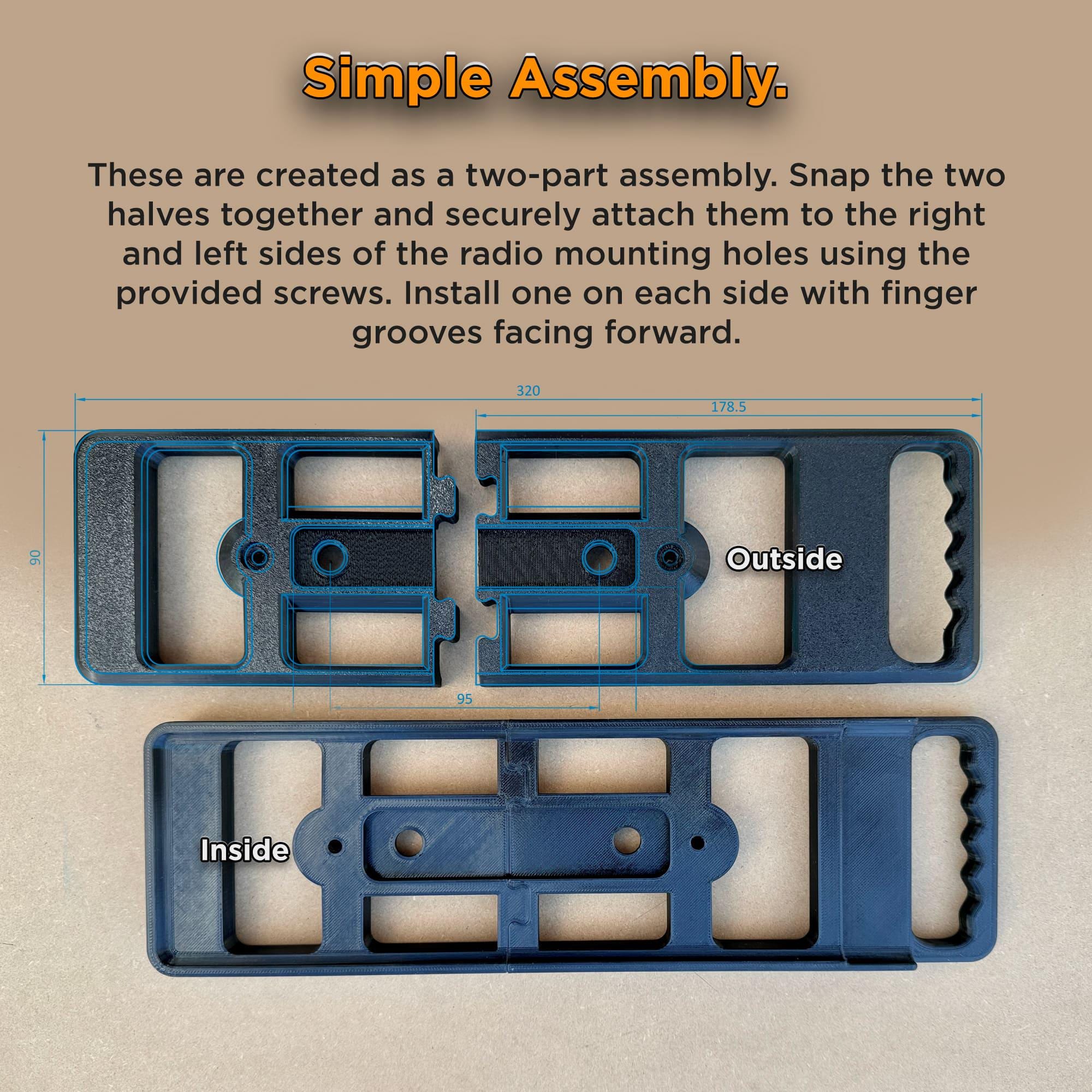 Carry Handles for Yaesu FT-710 Field and FT-710 AESS Radio Transceivers ...