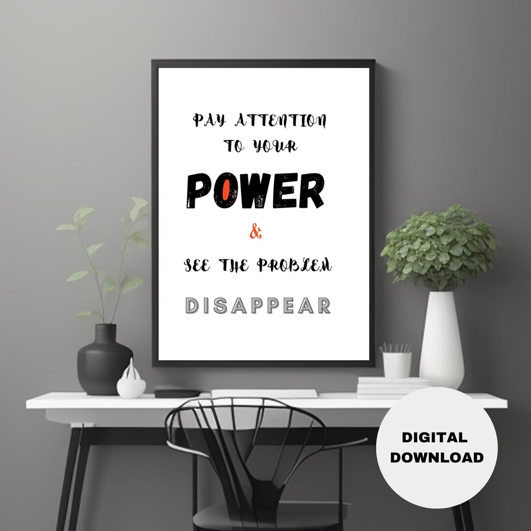Motivating Positive Affirmation Wall Art, Powerful Self-care Positive ...