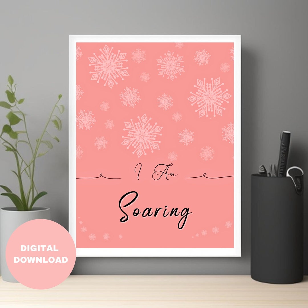 I Am Soaring Self-love Positive Affirmation Wall Decor, Self-care ...
