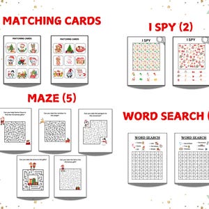 Printable Christmas Activity Bundle | Christmas Activities for Kids ...