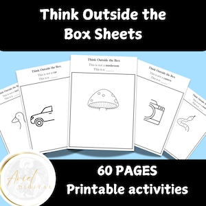 Think Outside the Box Sheets | Printable Worksheets | Preschool ...