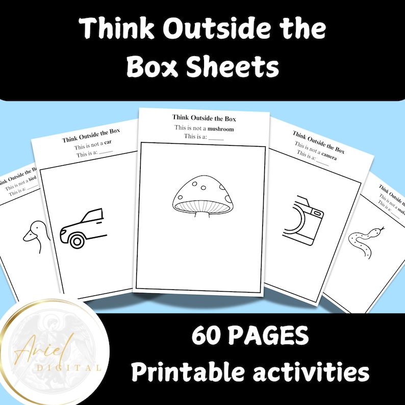 Think Outside the Box Sheets | Printable Worksheets | Preschool ...
