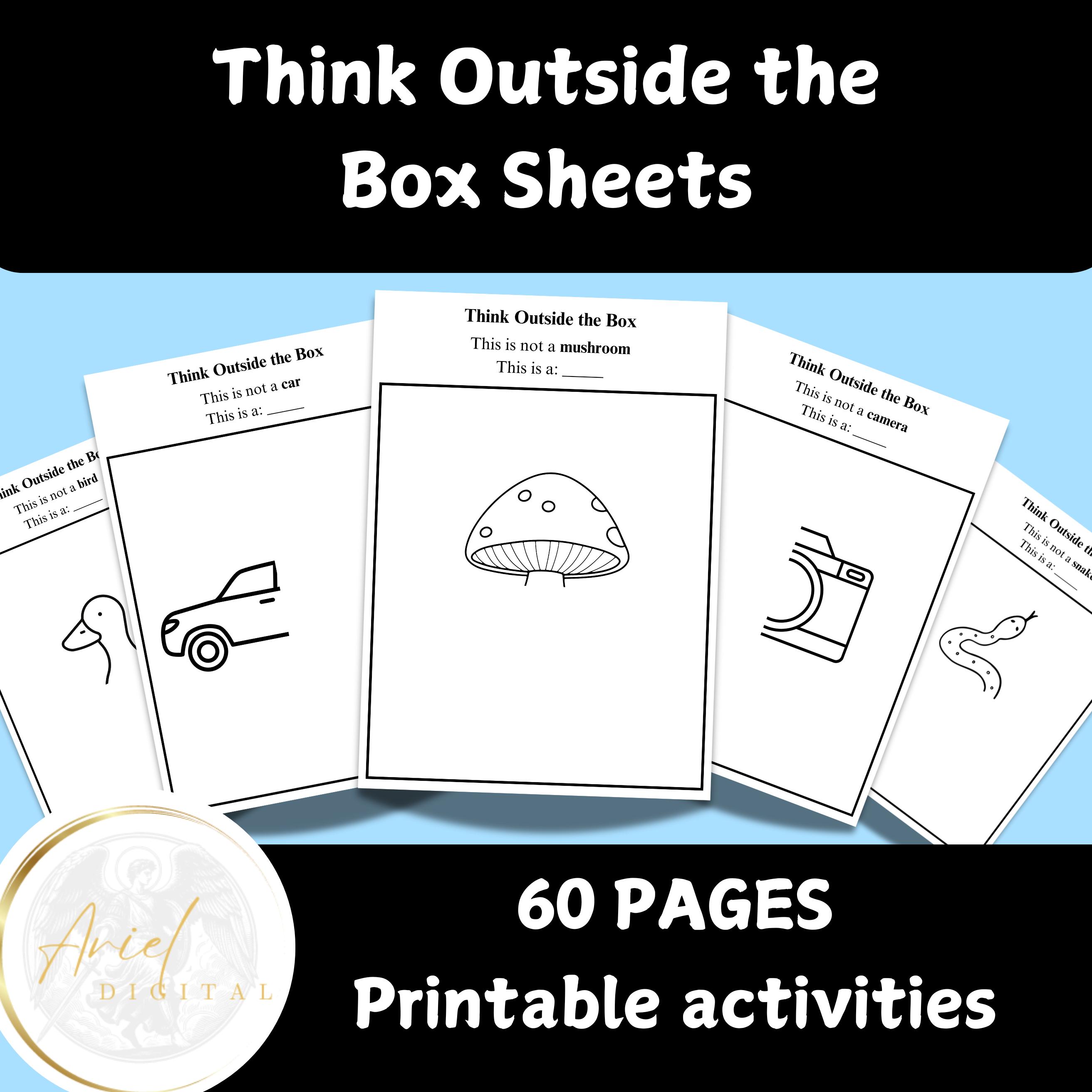 Think Outside the Box Sheets | Printable Worksheets | Preschool ...