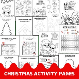 Printable Christmas Activity Bundle | Christmas Activities for Kids ...