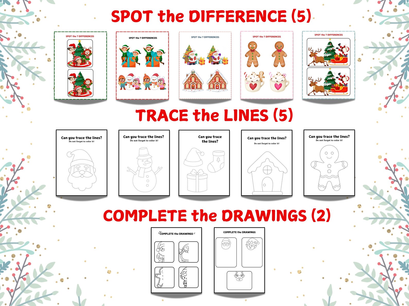 Printable Christmas Activity Bundle | Christmas Activities for Kids ...
