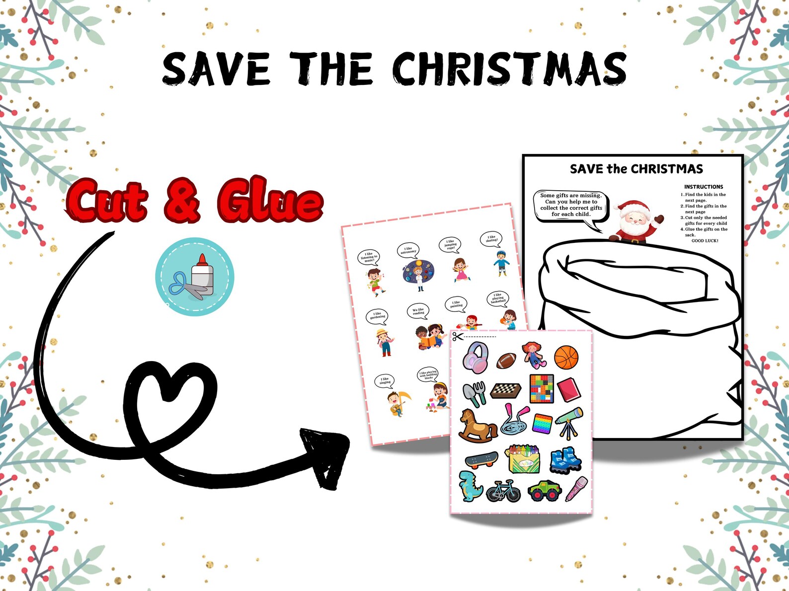 Printable Christmas Activity Bundle | Christmas Activities for Kids ...