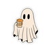 Cute Ghost Holding Beer Sticker - Etsy