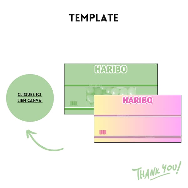 Haribo template - Etsy France